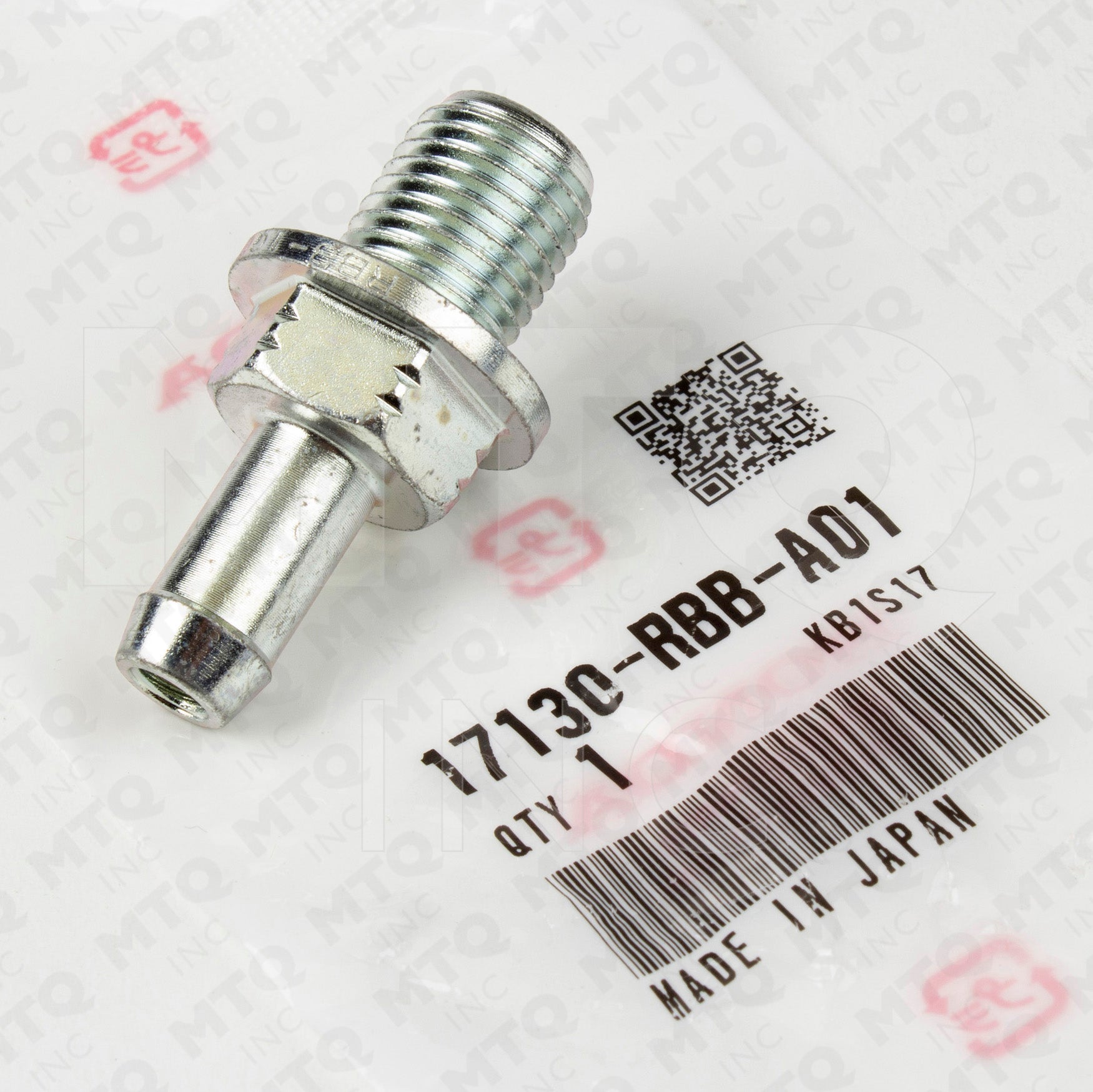 Genuine Honda PCV Valve 17130-RBB-A01 with OEM Washer - MTQ INC